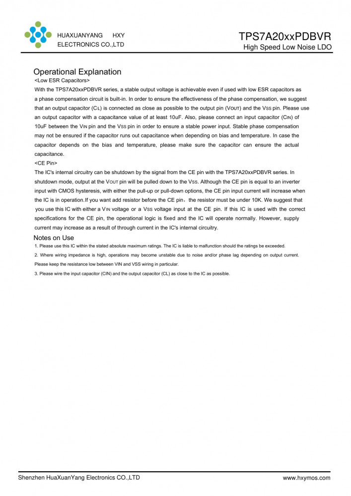 TPS7A2025PDBVR-HXY technical document page 4