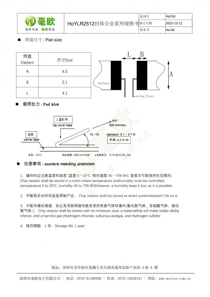HoYLR2512 datasheet page 5