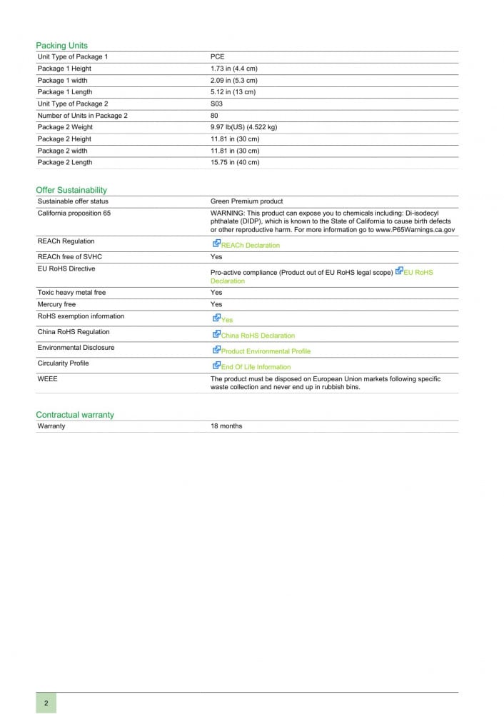 XB5AA86202 technical document page 2