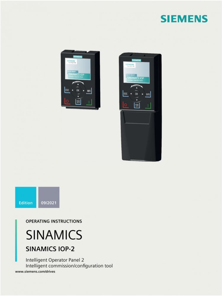 SIEMENS SINAMICS IOP-2 documentation page 1