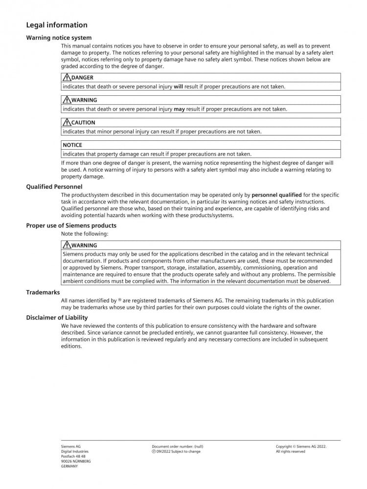 SIEMENS SINAMICS IOP-2 documentation page 4