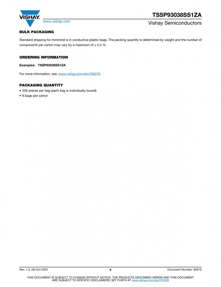 TSSP93038SS1ZA datasheet page 6