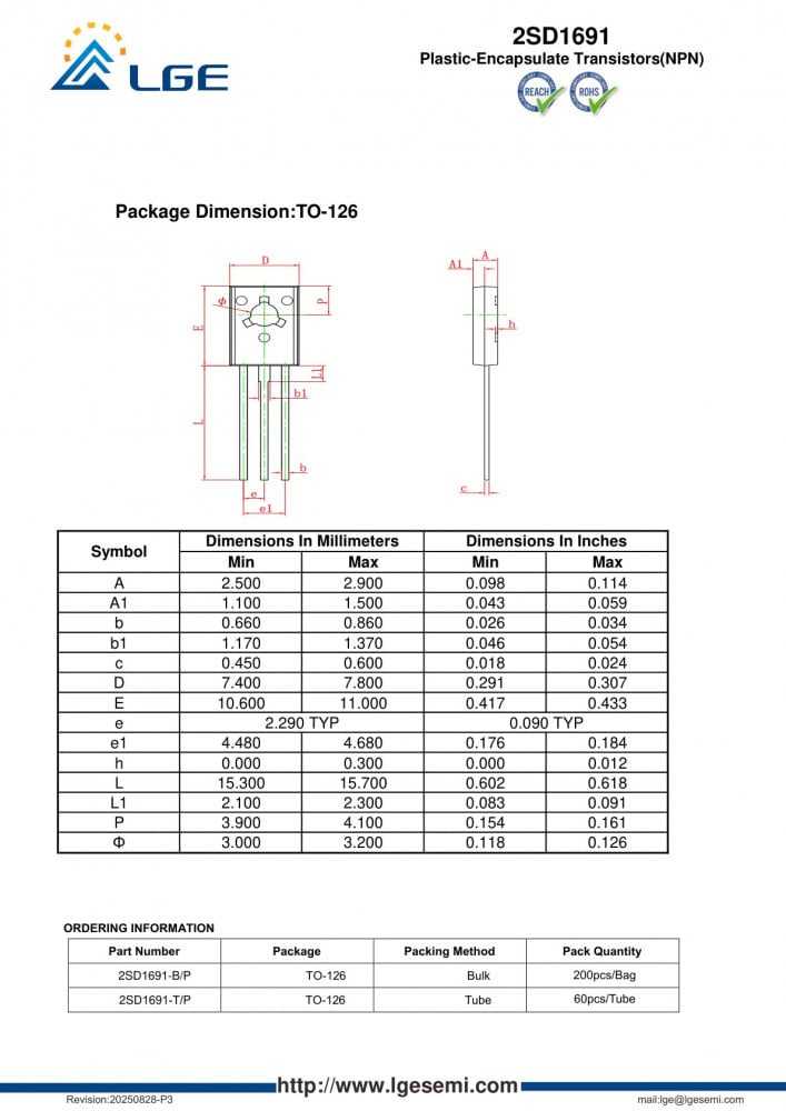 2SD1691 datasheet page 3