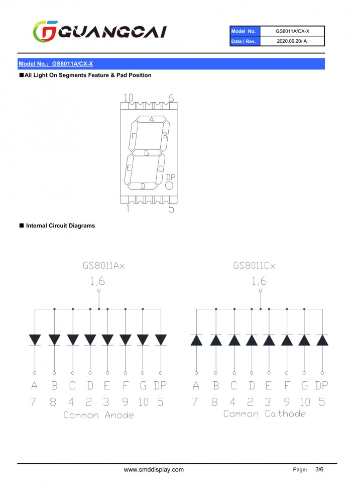GS8011AG-G datasheet page 3