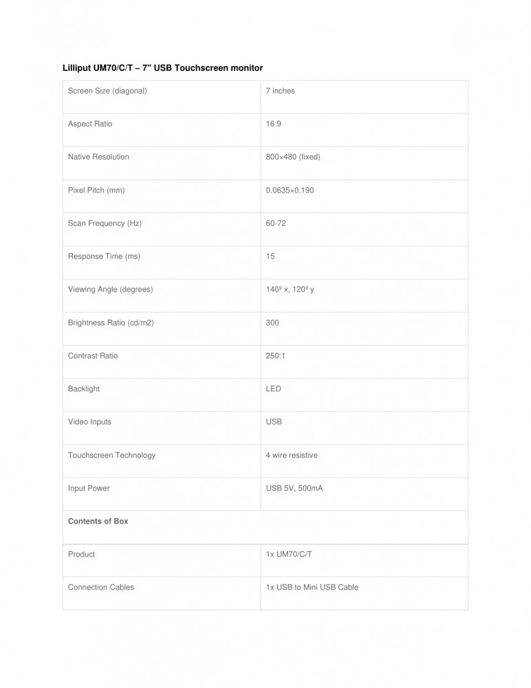 UM-70/C/T technical documentation, page 1