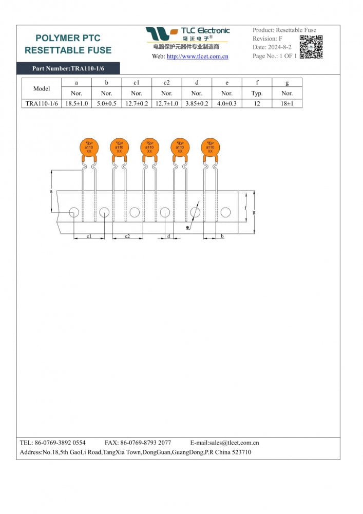 TRA110-1/6 datasheet page 4
