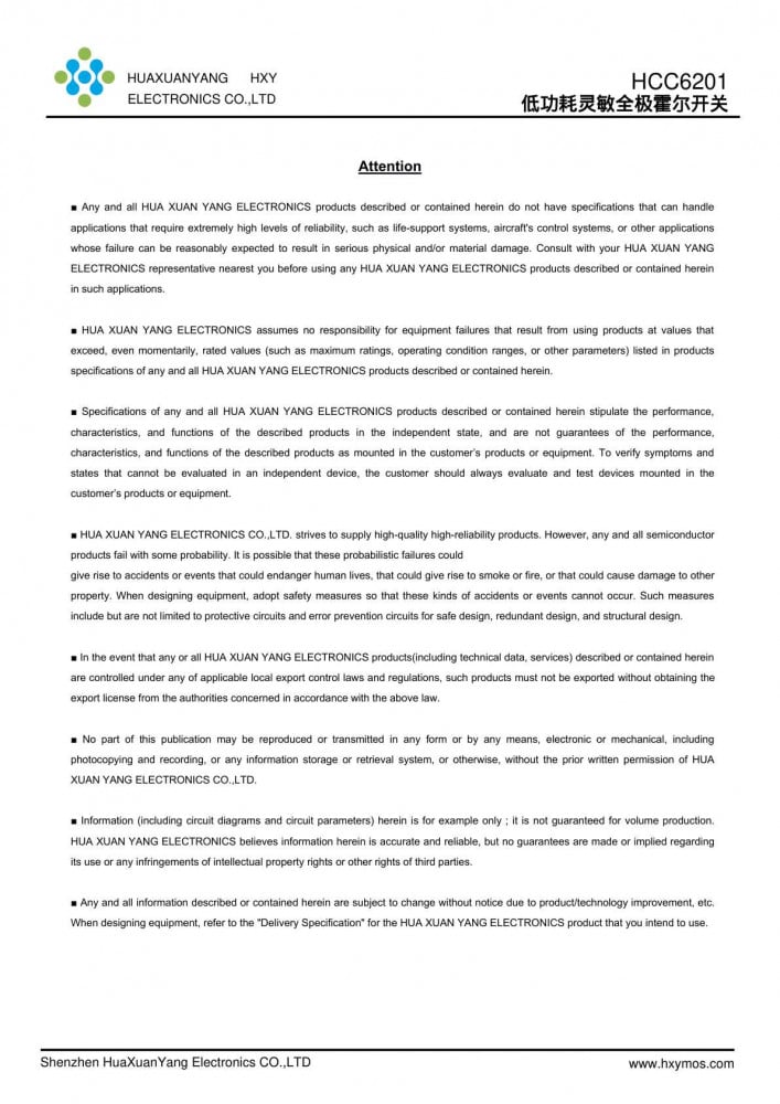 HCC6201ST datasheet page 8