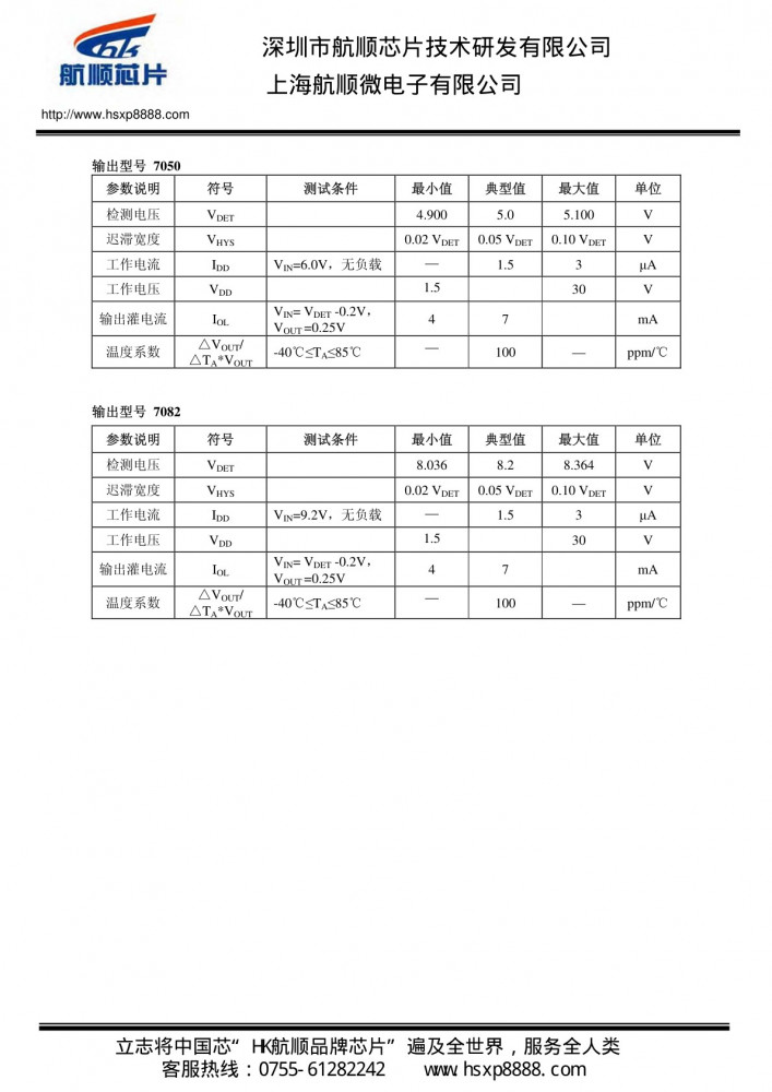 HK7050B datasheet page 6