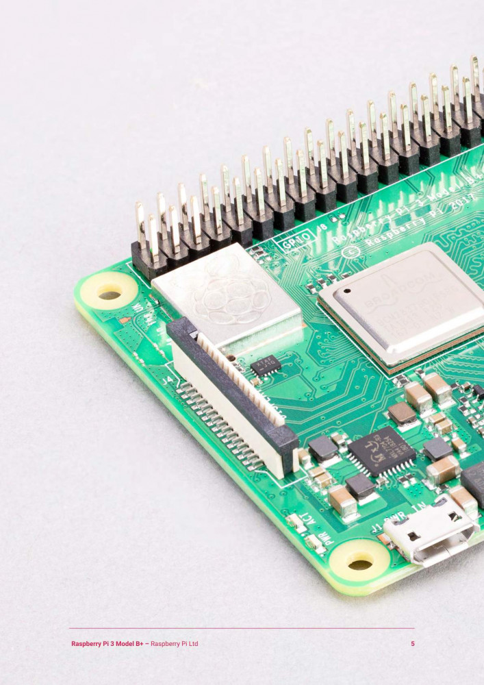 Raspberry Pi 3 Model B+ technical document page 5