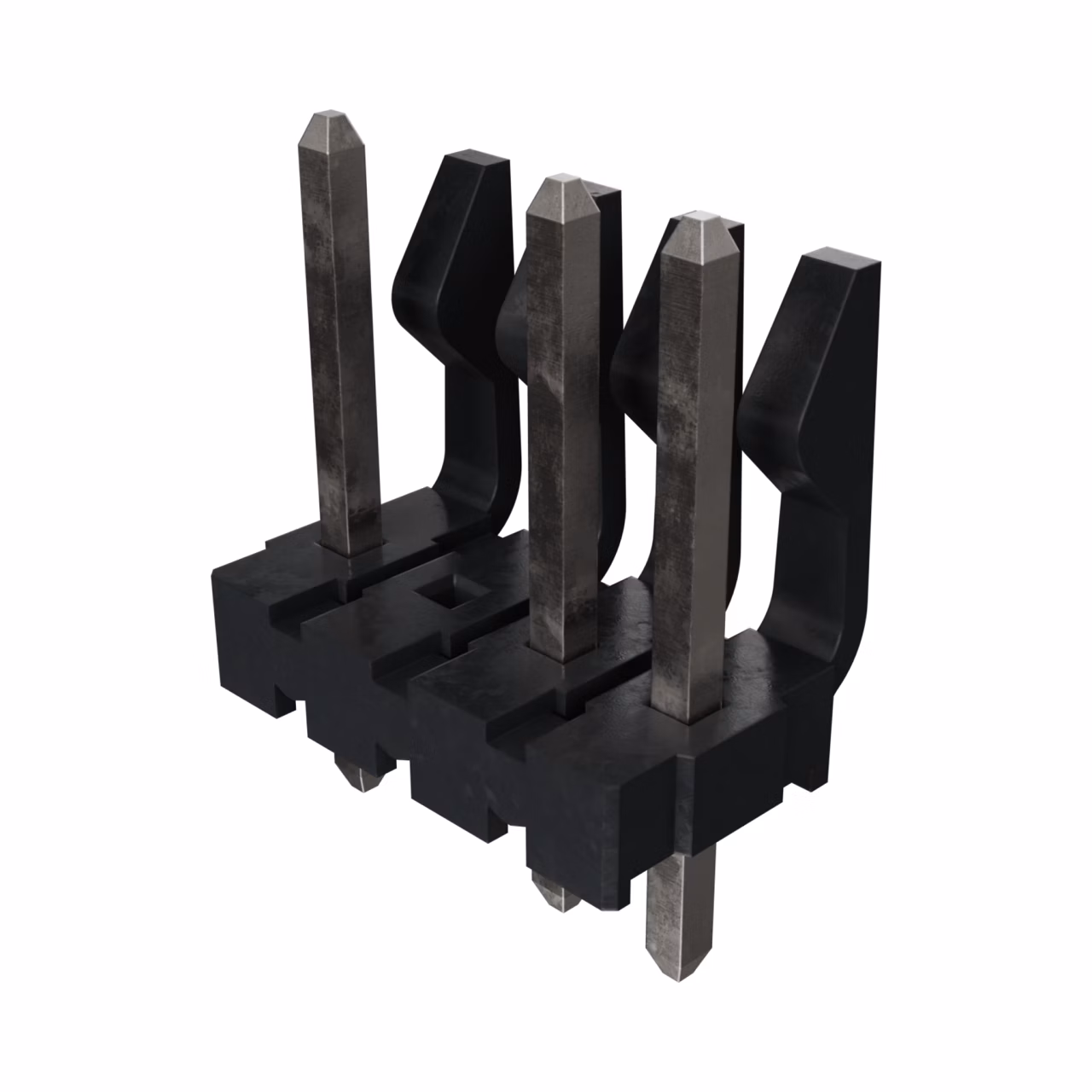 KK 396 Breakaway Header, Vertical, Square Pin, with Friction Lock, 4 Circuits, Circuit 3 Voided, 1.52µm Matte Tin (Sn) Plating, 4.37mm Tail Length, 11.43mm Mating Pin Length for sale