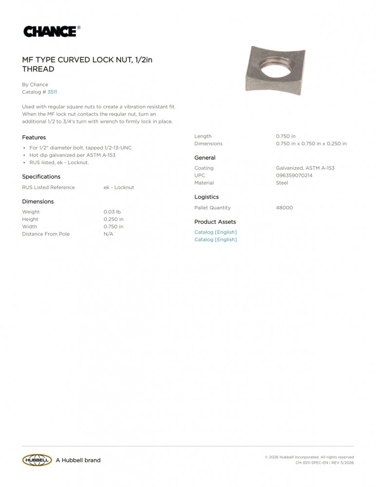 Catalog 3511 technical document preview