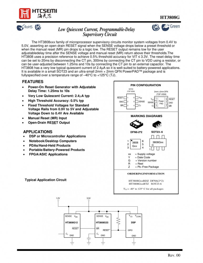 HT3808G01RTZ datasheet page 1