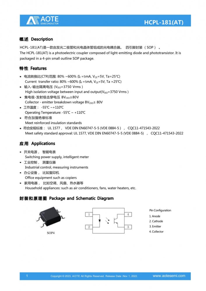 HCPL-181(AT) datasheet page 2