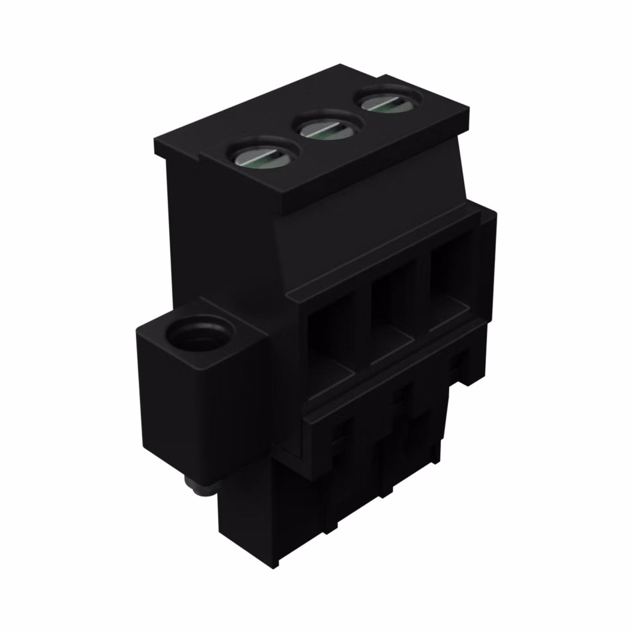 5.00mm Pitch Eurostyle Vertical Plug, with Retention Screws, Front Wire Entry, 3 Circuits for sale