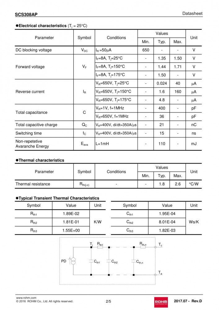 SCS308APC9 datasheet page 2