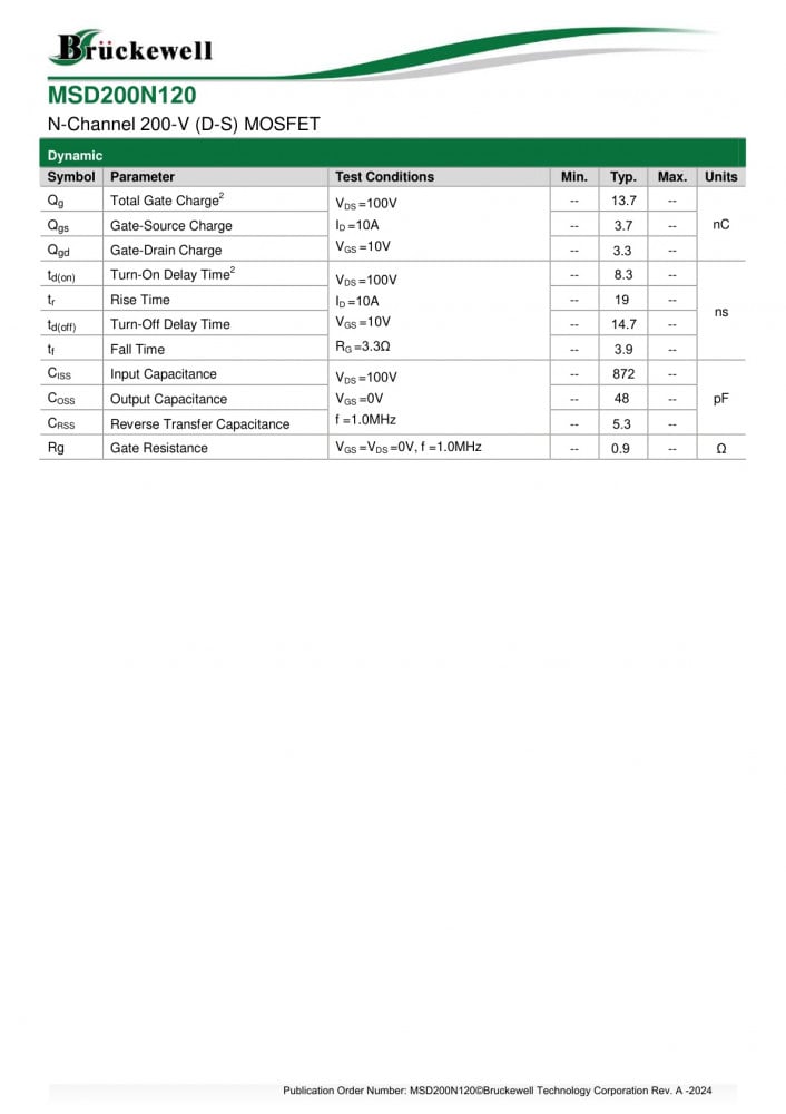 MSD200N120 datasheet page 3
