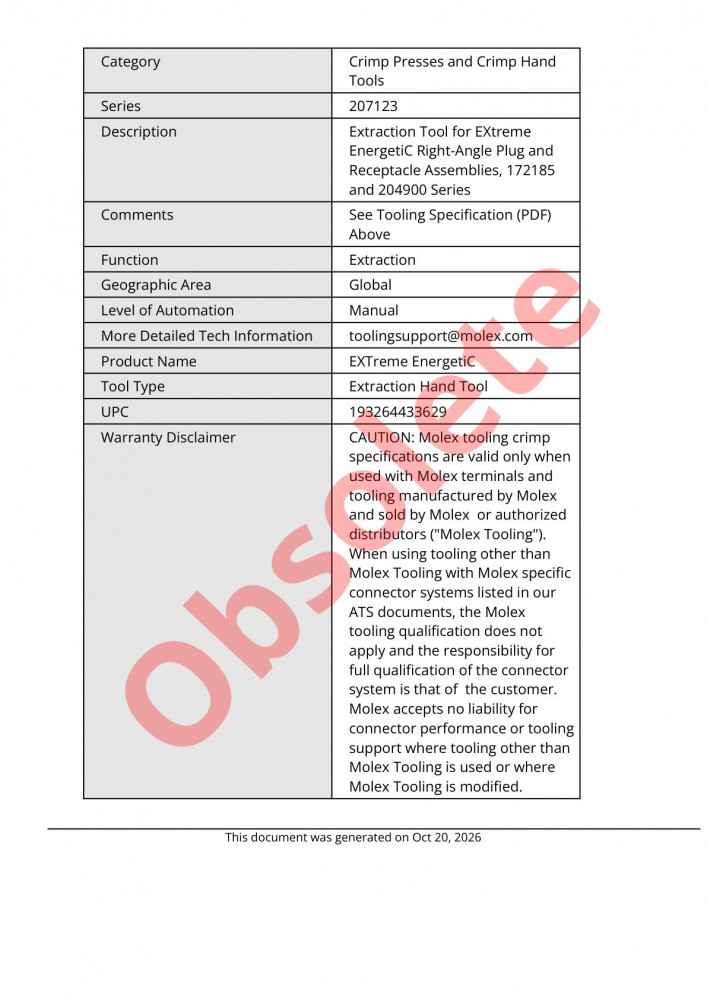 Product documentation image 2 for Molex 2001990150
