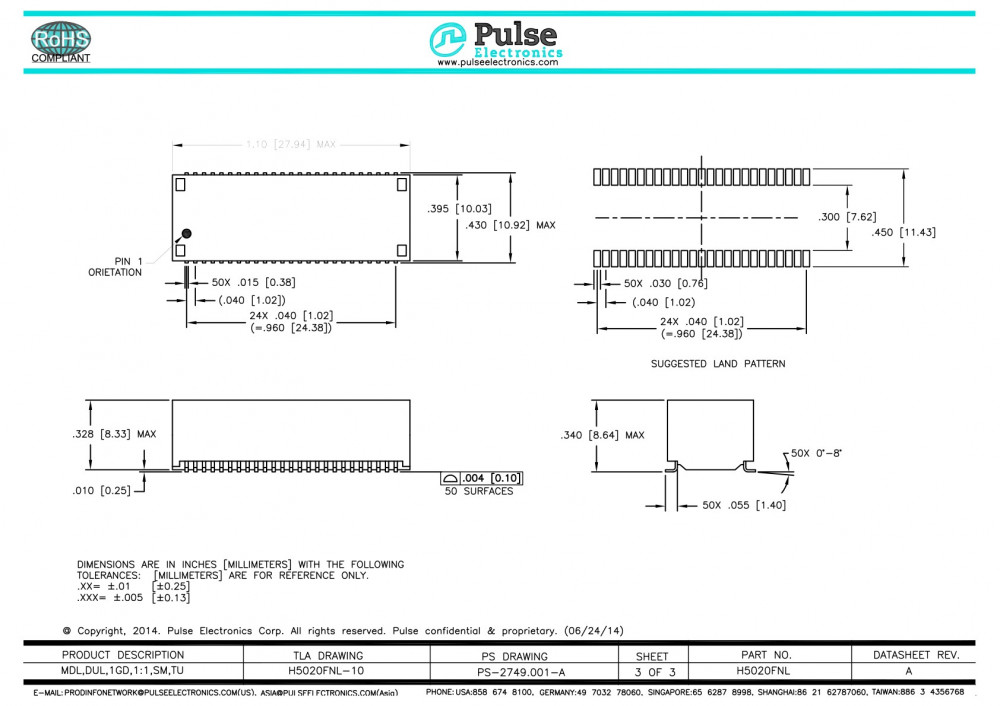 H5020FNL technical drawing page 3