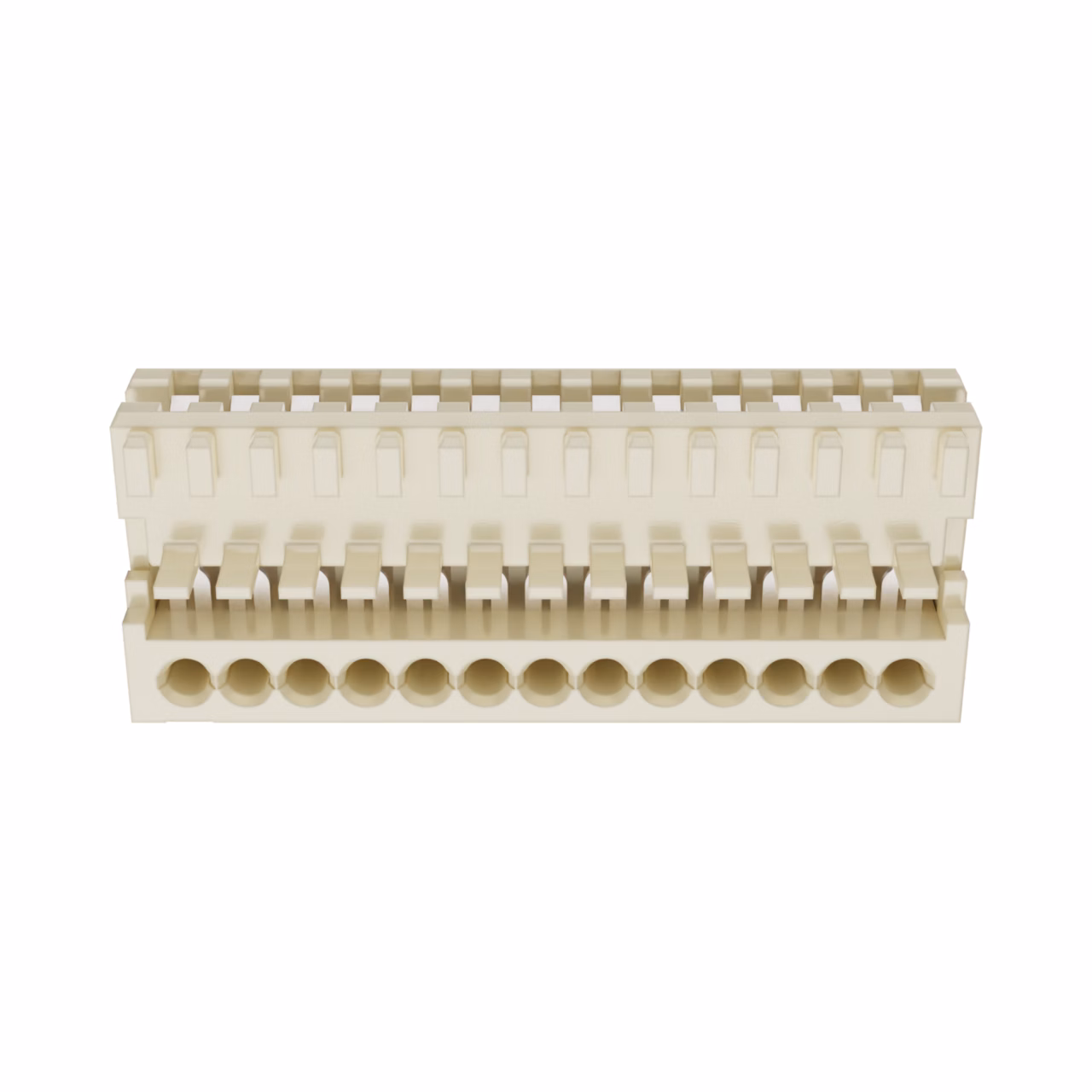 Appli-Mate RAST 2.5 Connector, 2.50mm Pitch, Female, 13 Circuits, Open Endwalls, Tin Plating for sale