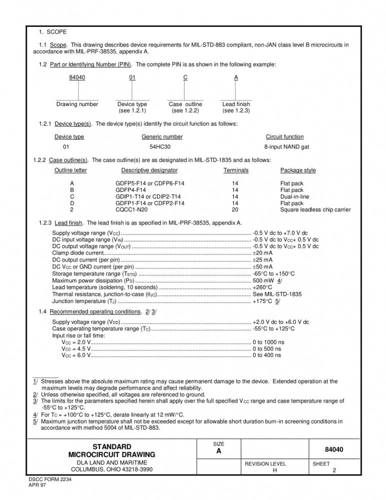 54HC30/BCA datasheet page 3