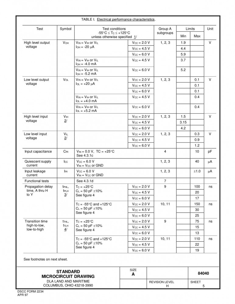 54HC30/BCA datasheet page 6