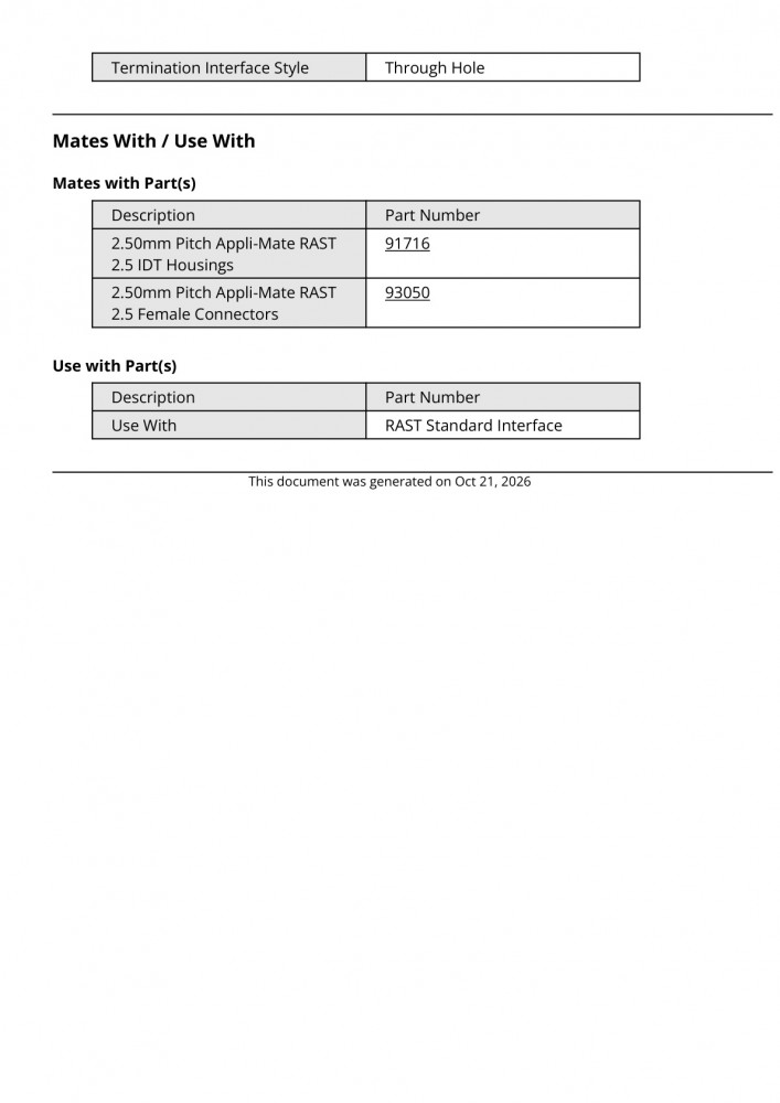 Molex 930701514 technical document image 4