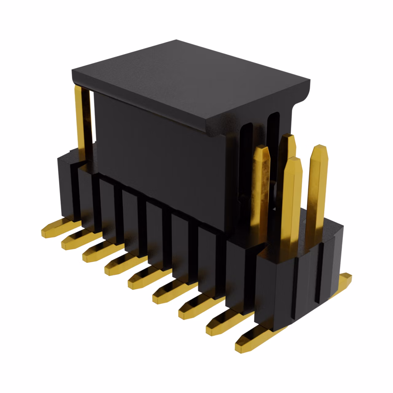 Slim-Grid Header, 18 Circuits, Surface Mount, Vertical, Unshrouded, 0.05µm Overall Gold (Au) Plated, with Pick-and-Place Cap, Tube, Lead-Free for sale