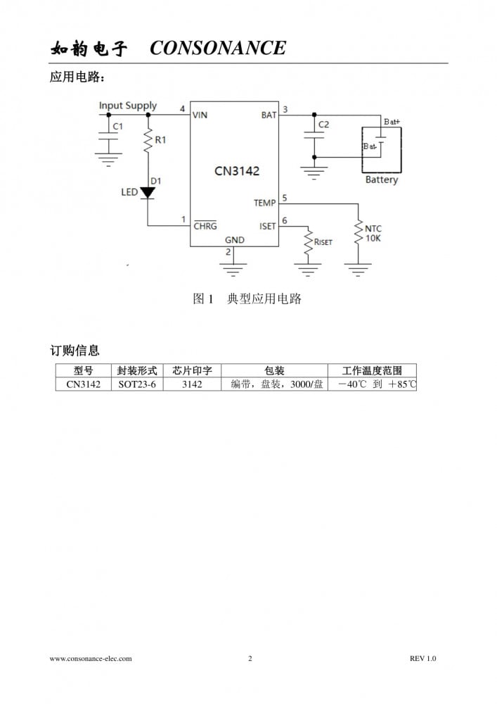 CN3142 datasheet page 2