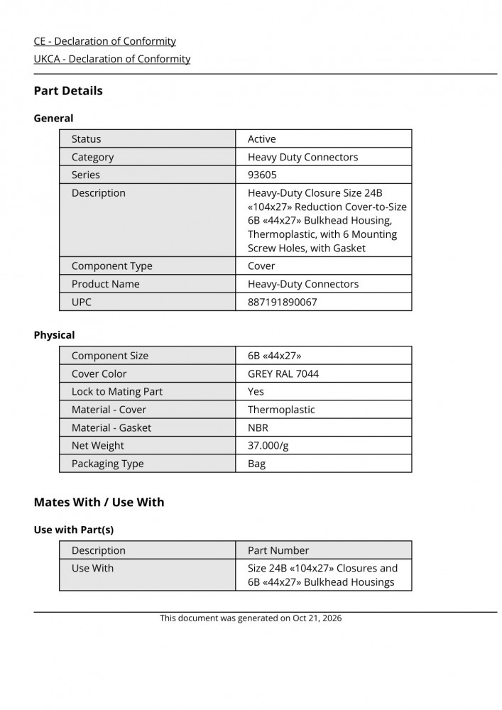 936050034 product document image, page 2