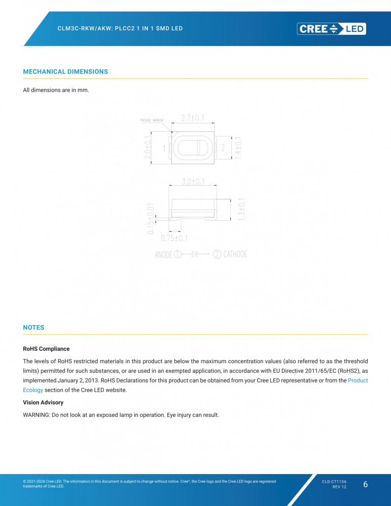 CLM3C-AKW datasheet page 6
