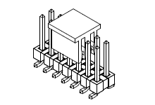 C-Grid Header, 2.54mm Pitch, Surface Mount, Dual Row, Vertical, 36 Circuits, Tin (Sn) Overall Plating, with Cap, without Peg, Tube Packaging, Lead-Free for sale