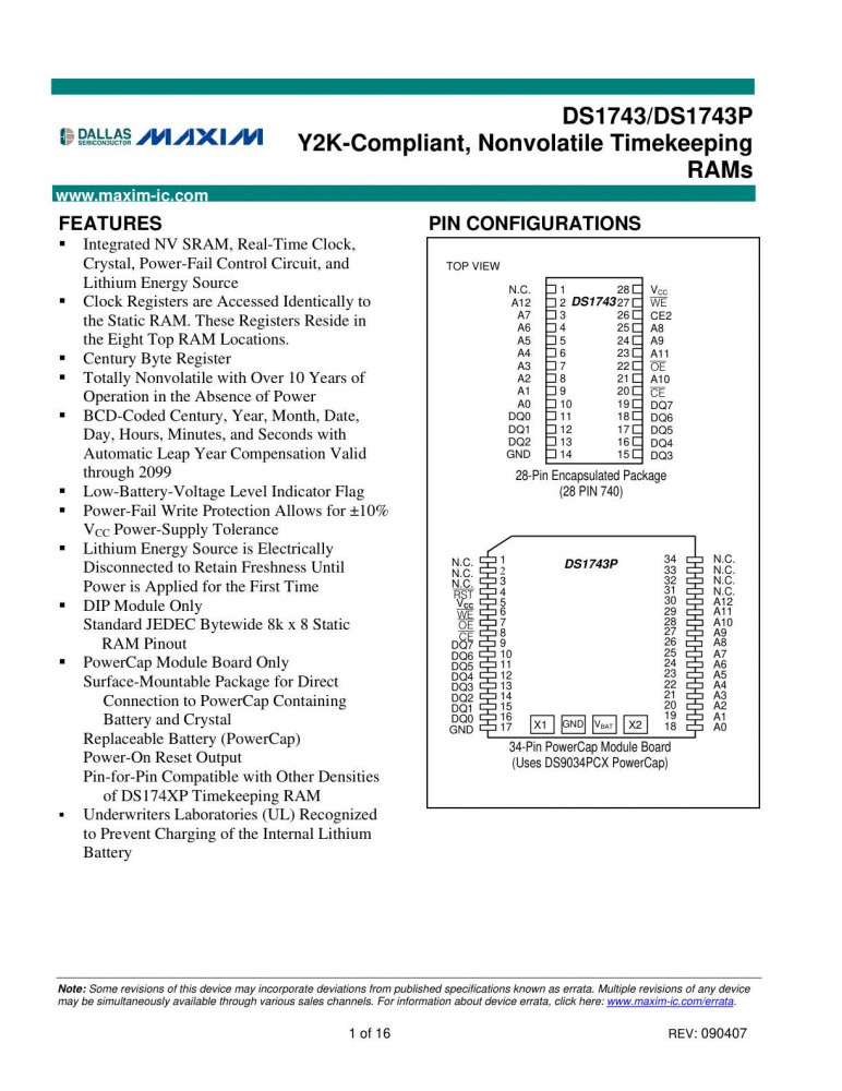 Product document page 1