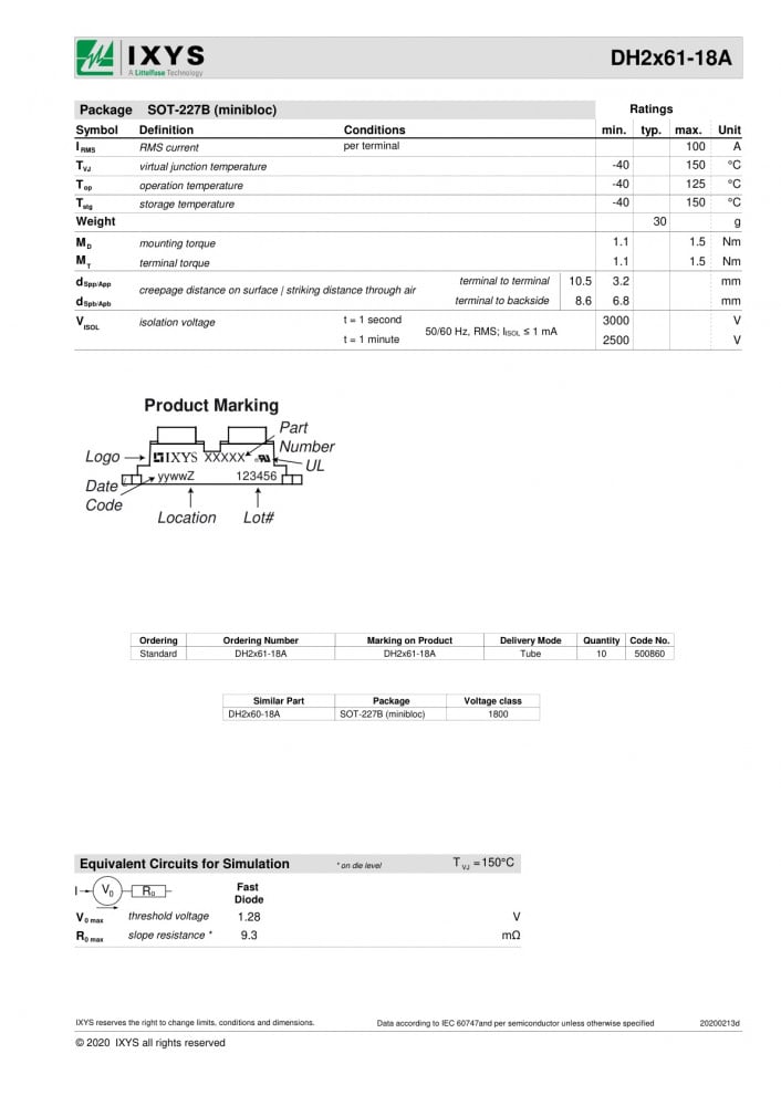 DH2X61-18A datasheet page 3
