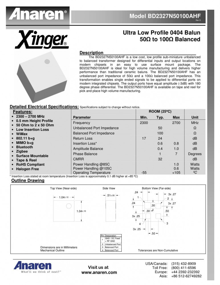 BD2327N50100AHF datasheet page 1