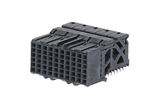 Impact 100 Ohm 5 Pair Mezzanine Receptacle, 40mm Stack Height, Unguided,  12 Columns, 180 Circuits, Plated Through Hole Dimension 0.39mm, Lead-Free