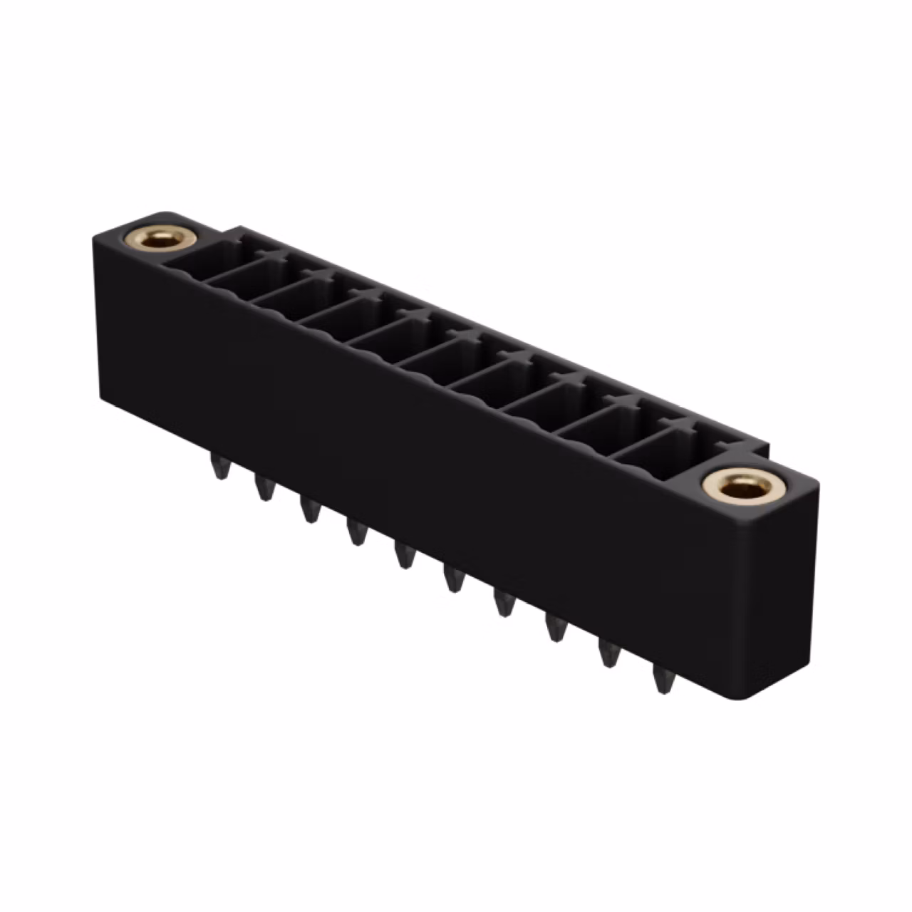 3.50mm Pitch Eurostyle Vertical PCB Header, with Threaded Retention Inserts, 10 Circuits for sale