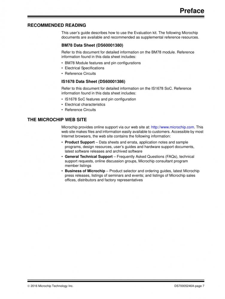 BM78 EVB User’s Guide page 7