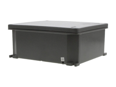 Enclosure, Die-cast Aluminum, S-8000 Series, with External Mounting Flanges, 189 x 167 x 80mm Outside Dimensions, Grey RAL 7037 for sale