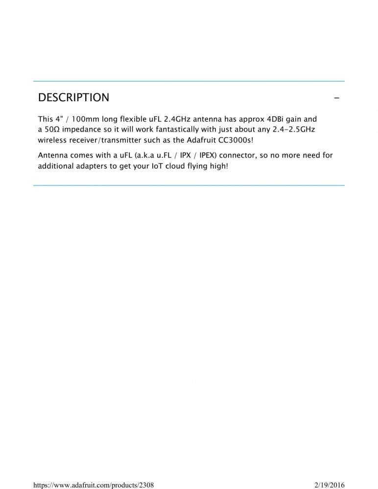 Adafruit 2308 technical document page 2
