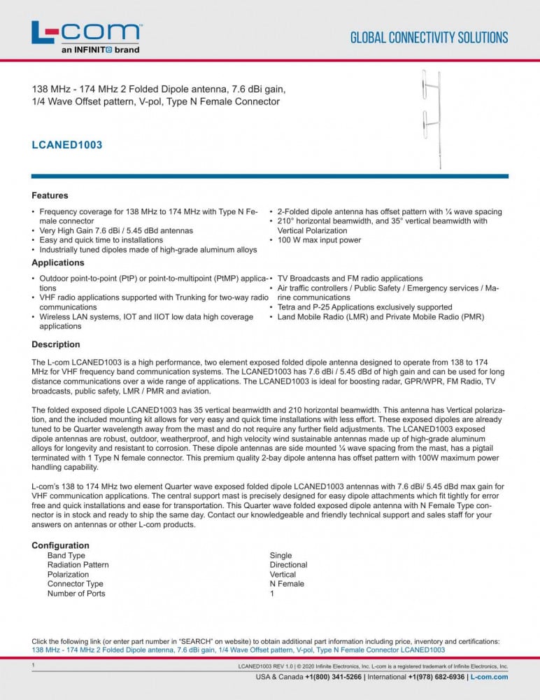 LCANED1003 technical document page 1