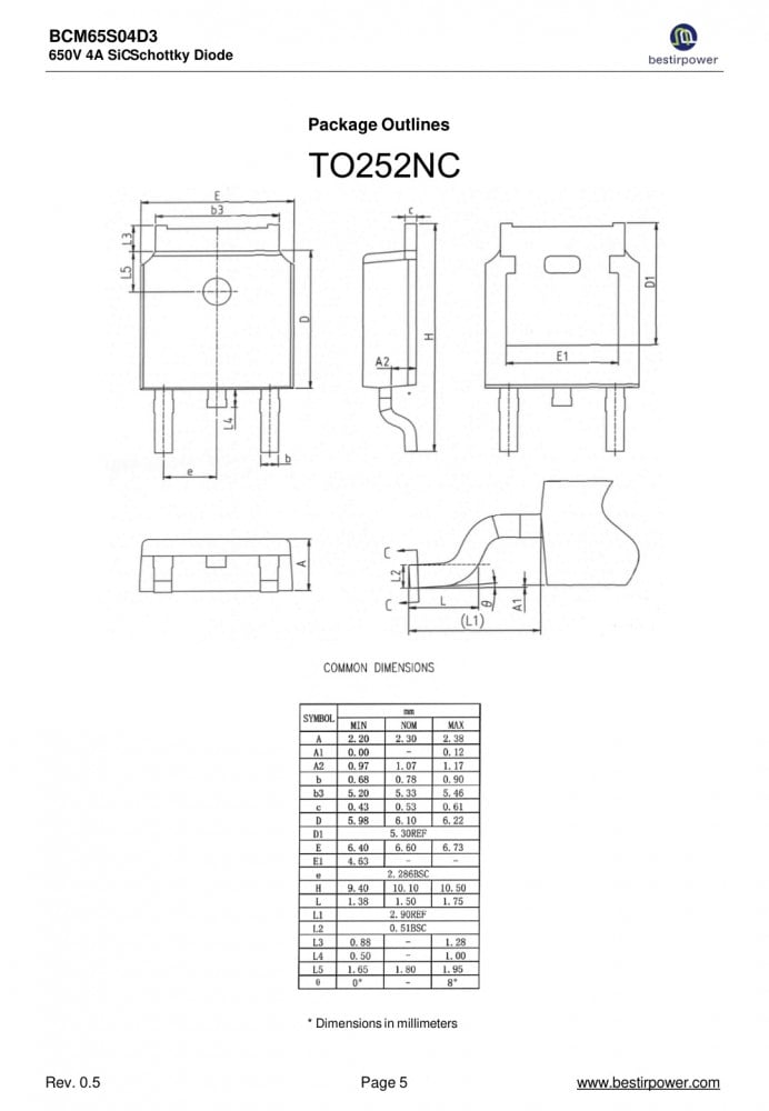BCM65S04D3 datasheet page 5