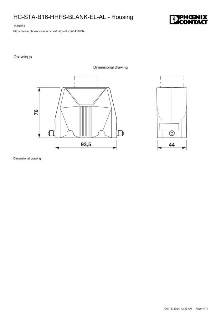 Phoenix Contact 1419934 technical document page 4