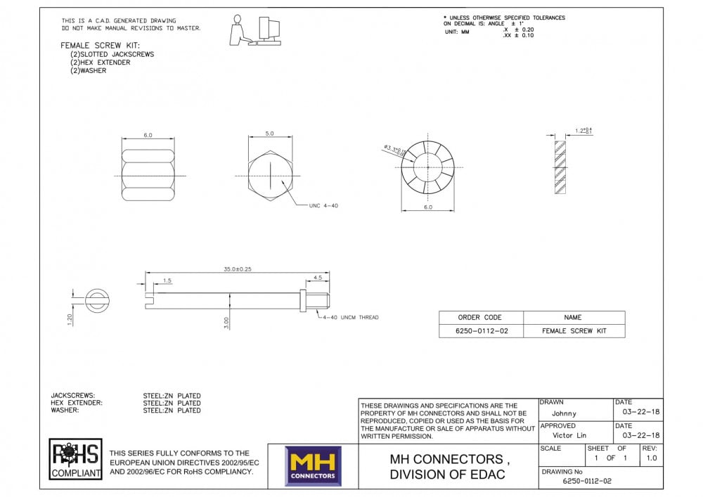 MH CONNECTORS 6250-0112-02 technical drawing preview