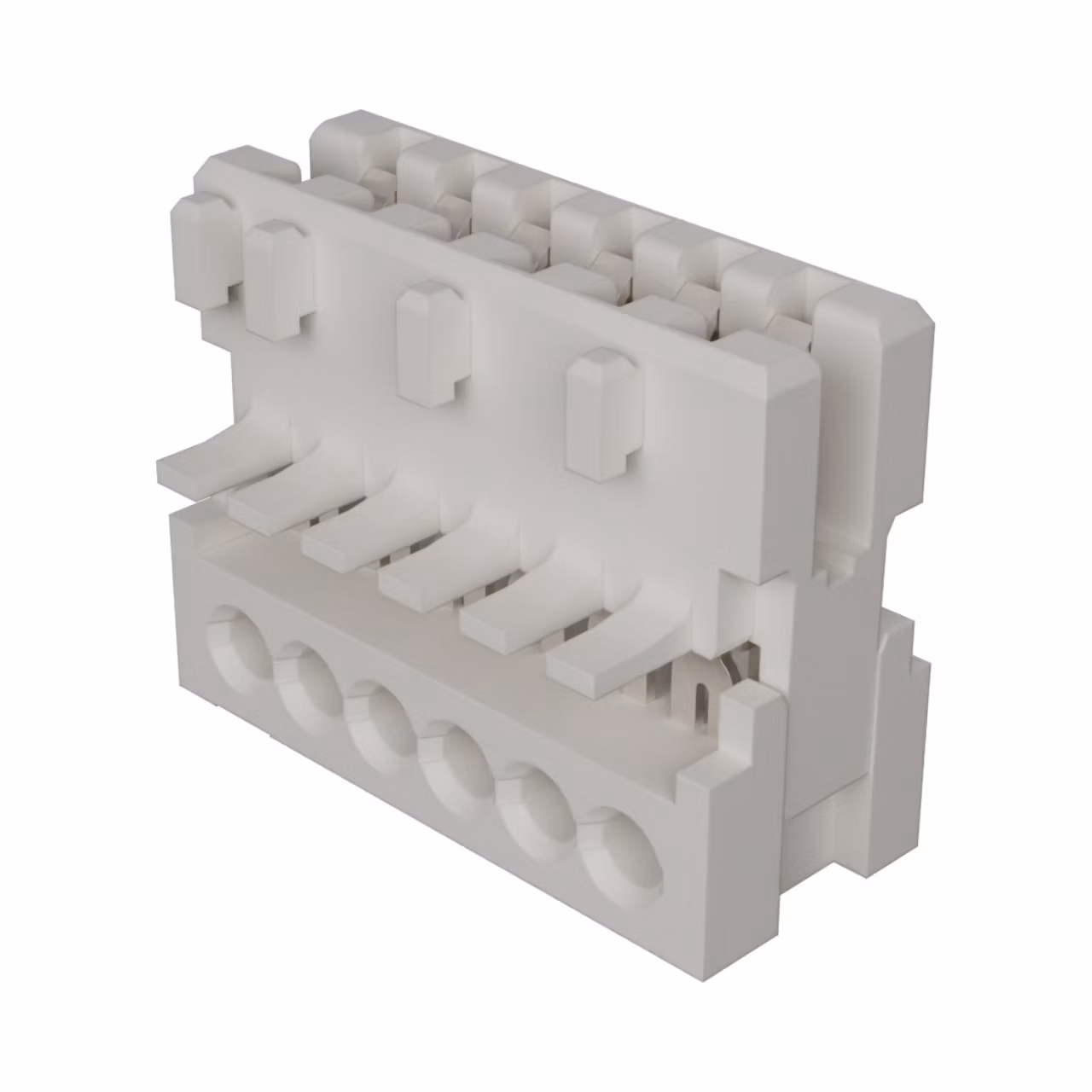 Appli-Mate RAST 2.5 Female Connector, 2.50mm Pitch, 6 Circuits, Positions C, E & G Removed, Open Endwalls for sale
