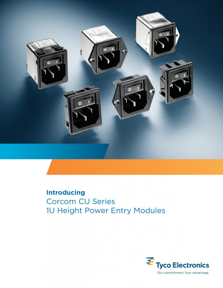 TE Connectivity CU series document page 1