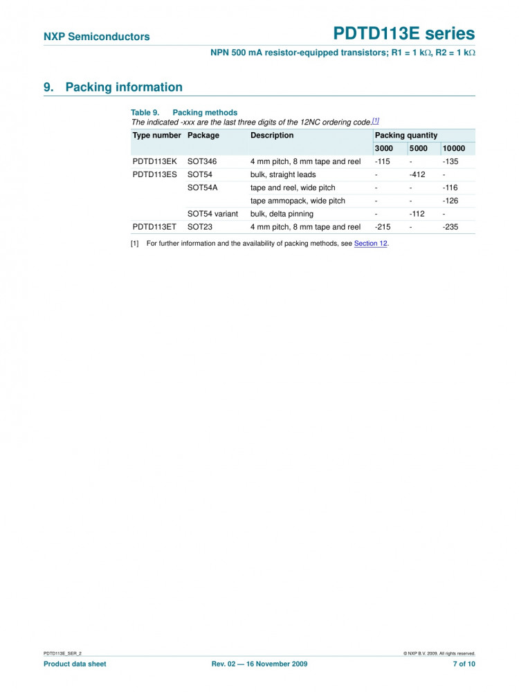 PDTD113ET datasheet page 8