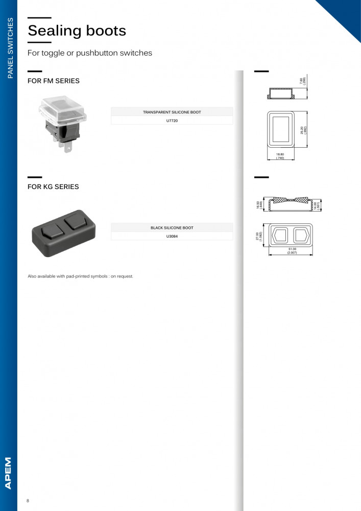 APEM sealing boots document page 8