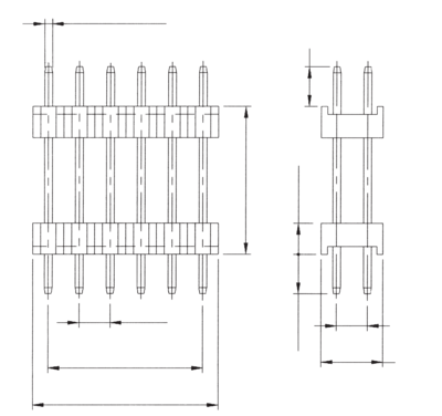 TE Connectivity 5-104549-3 PC Pin Receptacle Socket Connector for sale