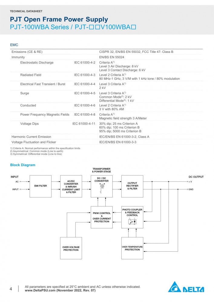 PJT datasheet page 4