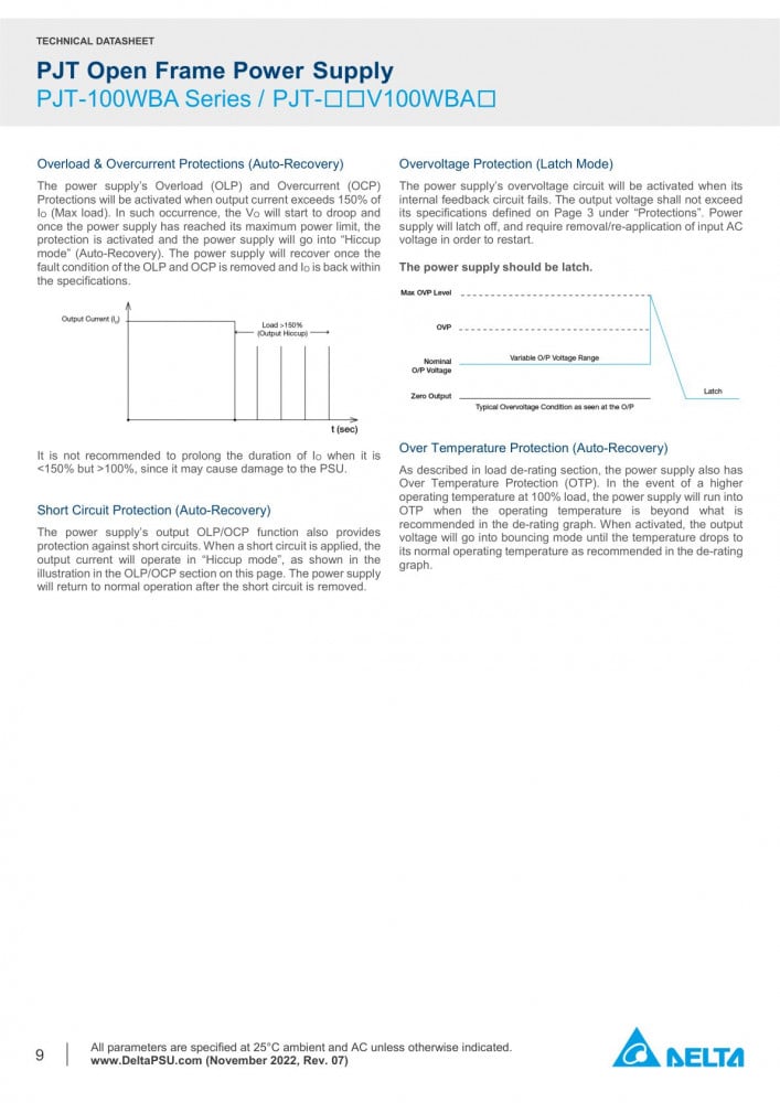 PJT datasheet page 9